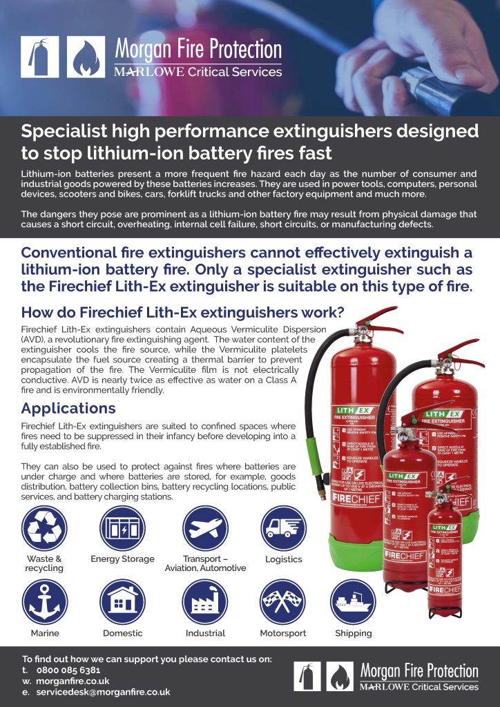 Lithium Extinguisher Flyer - MFP - Morgan Fire
